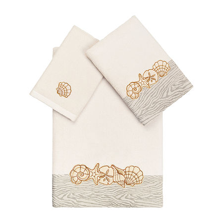 Click here for Linum Home Textiles Shell Row 3-pc. Bath Towel Set... prices