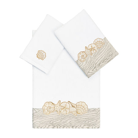Click here for Linum Home Textiles Shell Row 3-pc. Bath Towel Set... prices