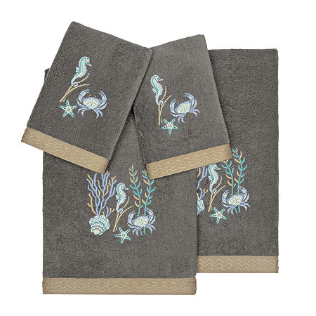 Click here for Linum Home Turkish Cotton Aaron Embellished 4-Pc.... prices