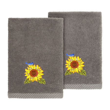 Click here for Linum Home Turkish Cotton Girasol Embellished 2-Pc... prices