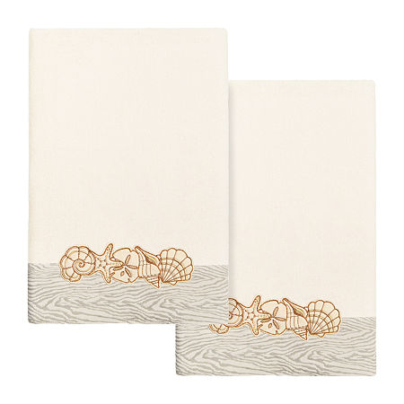 Click here for Linum Home Textiles Shell Row 2-pc. Embellished Ba... prices