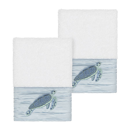 Click here for Linum Home Textiles Mia 2-pc. Embellished Washclot... prices
