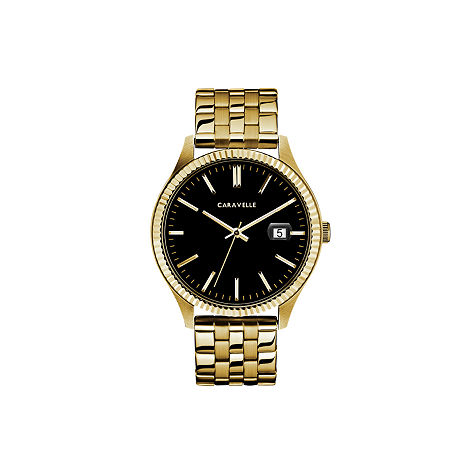 Click here for Caravelle Designed By Bulova Mens Gold Tone Stainl... prices