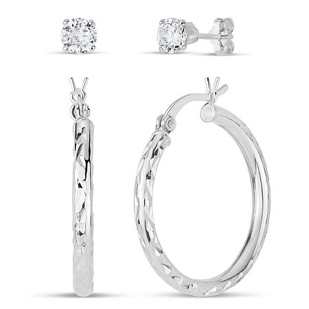 Click here for DiamonArt 2 Pair 3/8 CT. T.W. White Cubic Zirconia... prices