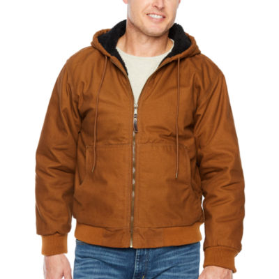 Smiths Workwear Mens Hooded Interior Pockets Midweight Bomber Jacket ...