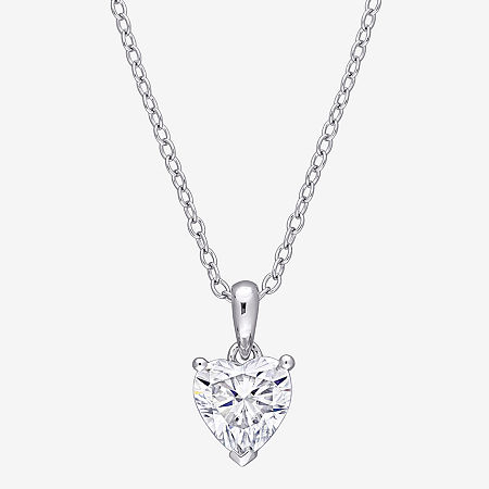 Click here for Womens Lab Created White Moissanite Sterling Silve... prices