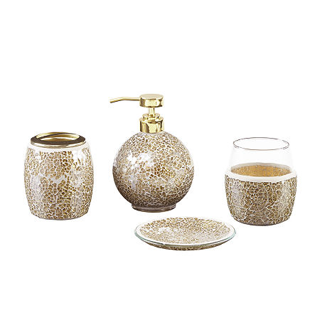 Madison Park Mosaic 4-Pc. Bath Accessory Set - Gold
