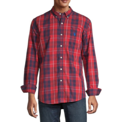 U.S. Polo Assn. Mens Embroidered Long Sleeve Classic Fit Button-Down ...
