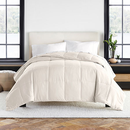 ienjoy Home All Season Lightweight Solid Down Alternative Comforter  Twin/Twin Xl - Ivory
