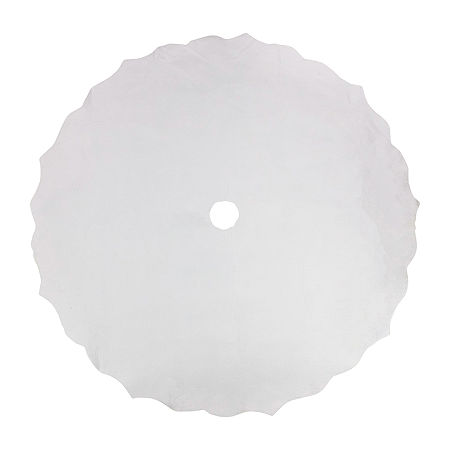 Click here for Northlight White Scalloped Edge Tree Skirt  One Si... prices