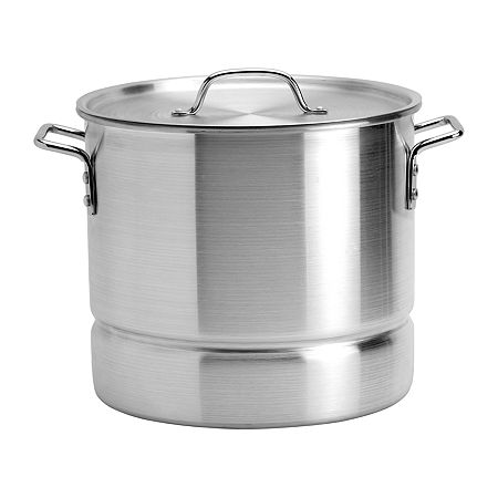 Infuse Latin Aluminum 3 Piece 20 Quart Steamer Set - Silver