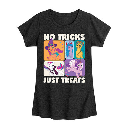 Click here for No Tricks Just Treats Big Kid Girls Crew Neck Shor... prices