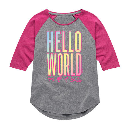 Click here for Hello World Big Kid Girls Crew Neck 3/4 Sleeve Bar... prices
