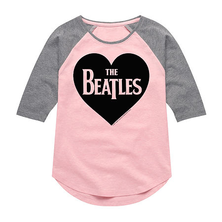Click here for Love Big Kid Girls Crew Neck 3/4 Sleeve The Beatle... prices