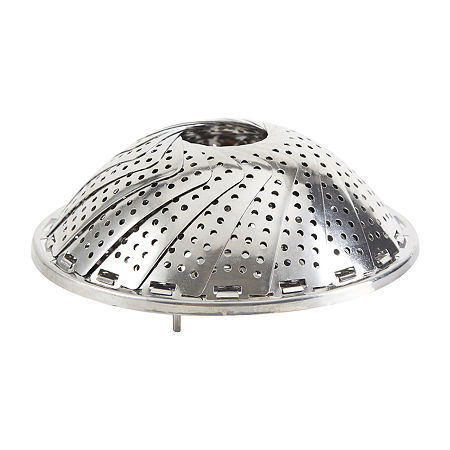 Design Imports Stainless Steel 12 Vegetable Steamer  One Size  Gray