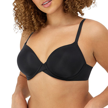 Maidenform Womens One Fab Fit 2.0 T-Shirt Shaping Underwire Bra DM7543 - Black
