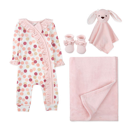 Click here for Baby Essentials Baby Girls 4-pc. Baby Clothing Set... prices