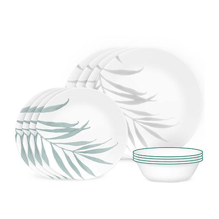 Click here for Corelle Solar Print 12-pc. Glass Dinnerware Set  O... prices