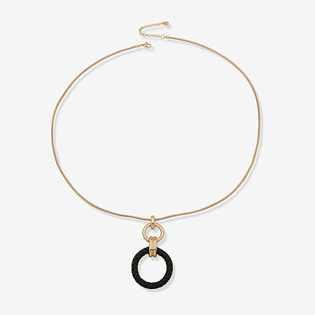 Click here for Worthington Gold Tone Womens 34 Inch Pendant Neckl... prices