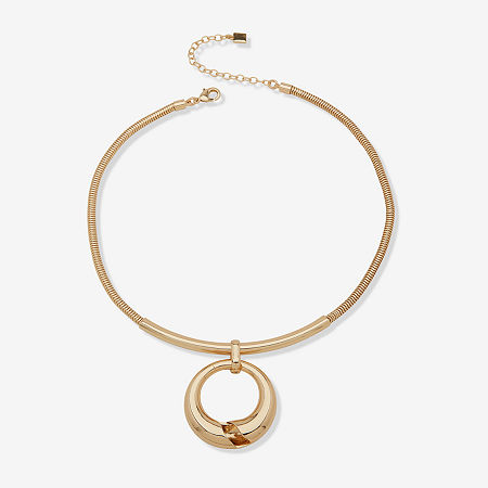 Click here for Worthington Gold Tone Womens 17 Inch Pendant Neckl... prices