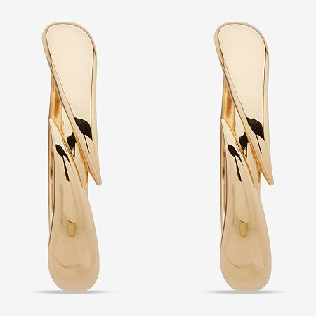 Click here for Worthington Gold Tone Womens 58.4mm Hoop Earrings... prices