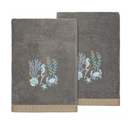 Click here for Linum Home Turkish Cotton Aaron Embellished 2-Pc.... prices