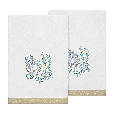 Click here for Linum Home Turkish Cotton Aaron Embellished 2-Pc.... prices