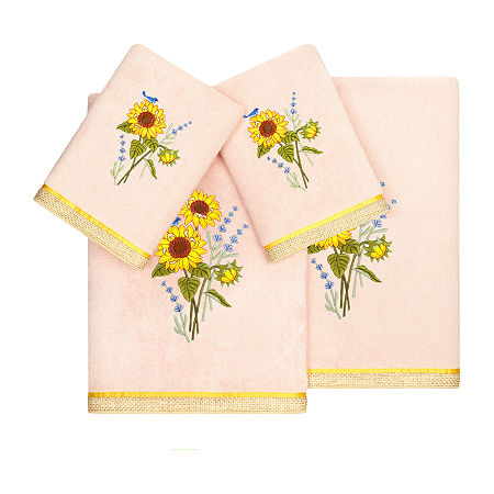 Click here for Linum Home Turkish Cotton Girasol Embellished 4-Pc... prices