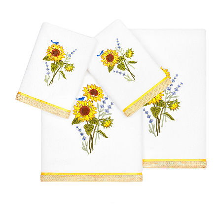 Click here for Linum Home Turkish Cotton Girasol Embellished 4-Pc... prices