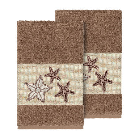 Click here for Linum Home Textiles Lydia 2-pc. Embellished Hand T... prices