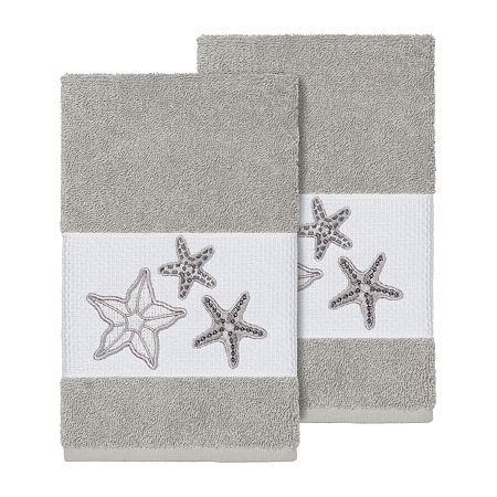 Click here for Linum Home Textiles Lydia 2-pc. Embellished Hand T... prices