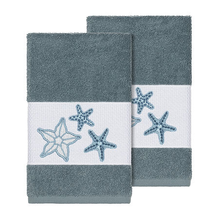Click here for Linum Home Textiles Lydia 2-pc. Embellished Hand T... prices