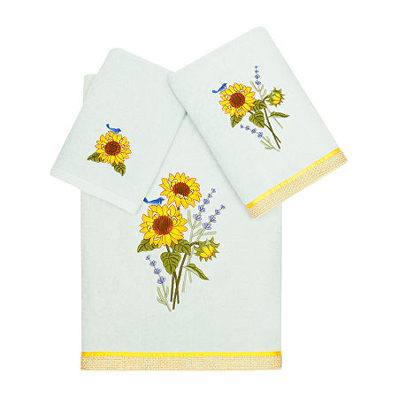 Click here for Linum Home Turkish Cotton Girasol Embellished 3-Pc... prices