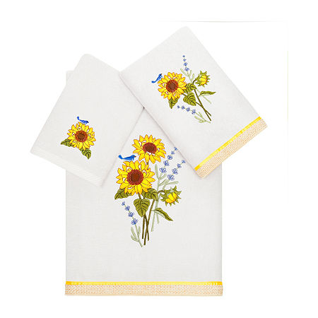 Click here for Linum Home Turkish Cotton Girasol Embellished 3-Pc... prices