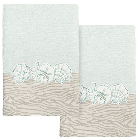 Click here for Linum Home Textiles Shell Row 2-pc. Embellished Ha... prices
