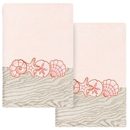 Click here for Linum Home Textiles Shell Row 2-pc. Embellished Ha... prices