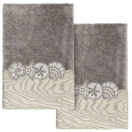 Click here for Linum Home Textiles Shell Row 2-pc. Embellished Ha... prices