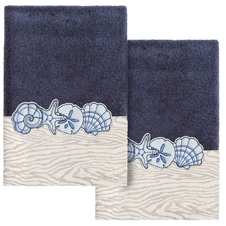 Click here for Linum Home Textiles Shell Row 2-pc. Embellished Ha... prices