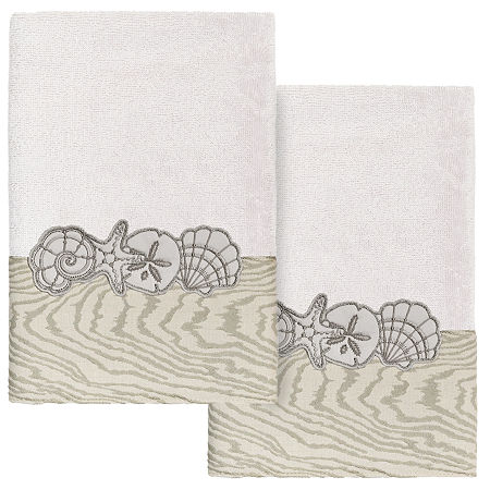 Click here for Linum Home Textiles Shell Row 2-pc. Embellished Ha... prices
