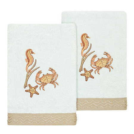 Click here for Linum Home Turkish Cotton Aaron Embellished 2-Pc.... prices