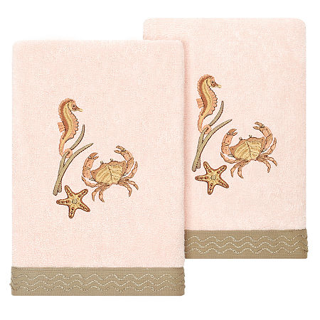 Click here for Linum Home Turkish Cotton Aaron Embellished 2-Pc.... prices