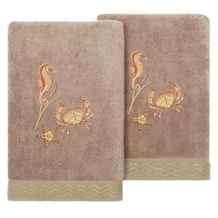 Click here for Linum Home Turkish Cotton Aaron Embellished 2-Pc.... prices