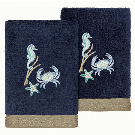 Click here for Linum Home Turkish Cotton Aaron Embellished 2-Pc.... prices