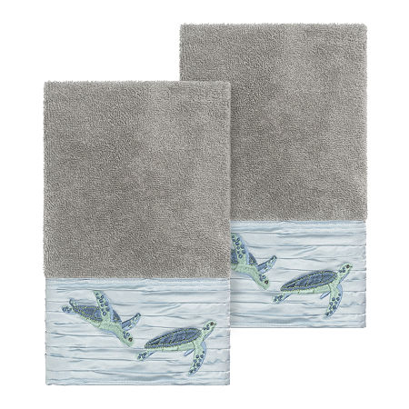 Click here for Linum Home Textiles Mia 2-pc. Embellished Hand Tow... prices