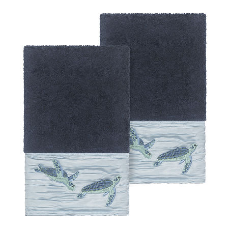 Click here for Linum Home Textiles Mia 2-pc. Embellished Hand Tow... prices
