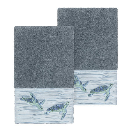 Click here for Linum Home Textiles Mia 2-pc. Embellished Hand Tow... prices