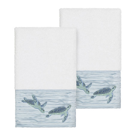 Click here for Linum Home Textiles Mia 2-pc. Embellished Hand Tow... prices