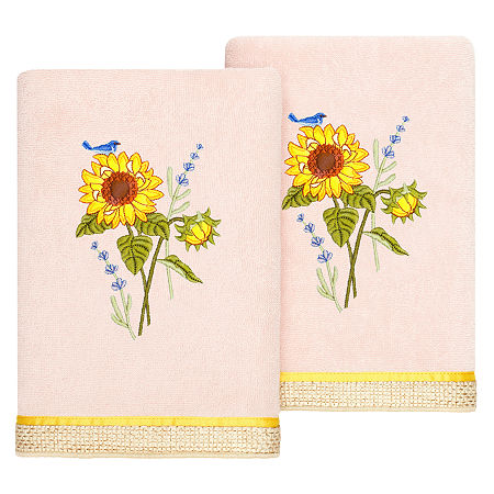 Click here for Linum Home Turkish Cotton Girasol Embellished 2-Pc... prices