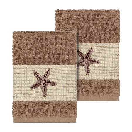 Click here for Linum Home Textiles Lydia 2-pc. Embellished Washcl... prices