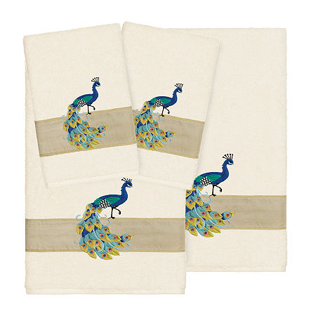 Click here for Linum Home Turkish Cotton Penelope Embellished 4-P... prices